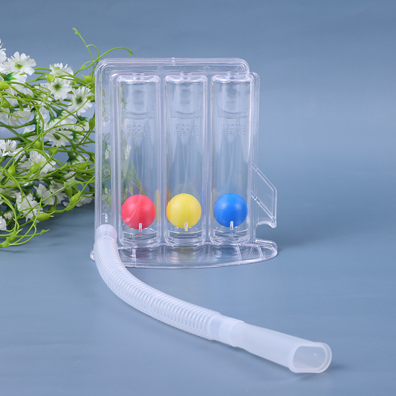 Custom 600ml/900ml/1200ml Medical Three balls spirometer for lung ...