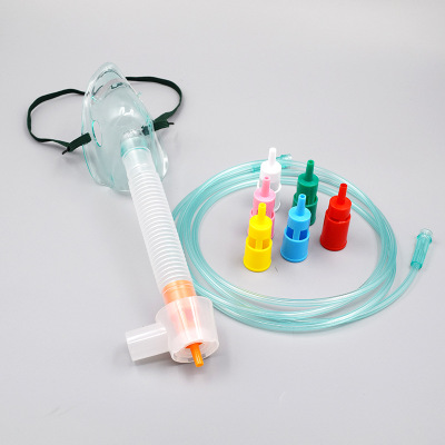 Custom Adjustable Venturi Oxygen Mask With Tubing (7 dluiters 7 colors ...